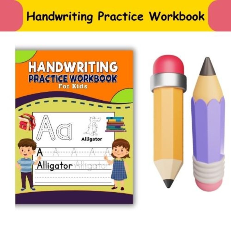 Traceable Letters, Kids Handwriting Practice Workbook, Improve ...