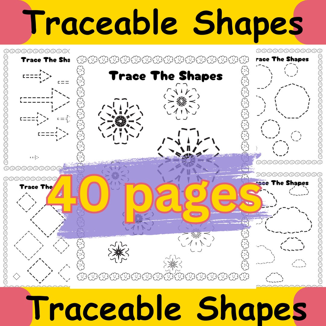 Traceable Shapes Activity Book for Preschoolers | Fine Motor Skills ...