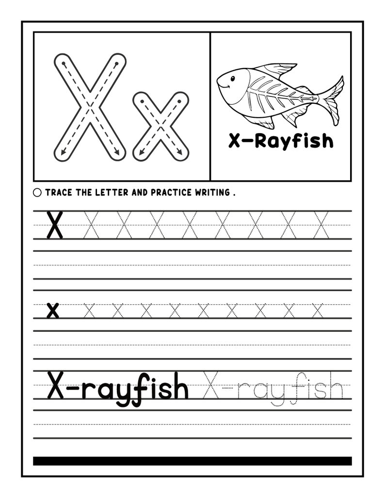 Traceable Letters, Kids Handwriting Practice Workbook, Improve ...