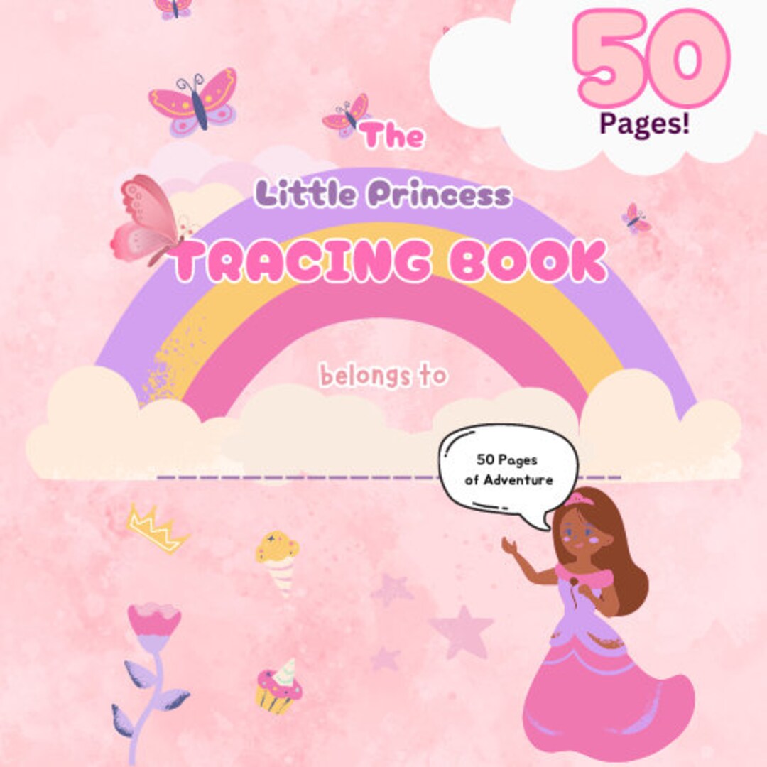 Princess Preschool Tracing Book | Preschool Workbook | Interactive and ...