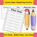 Traceable Name | Custom Name Handwriting Practice Sheet | Name Tracing ...