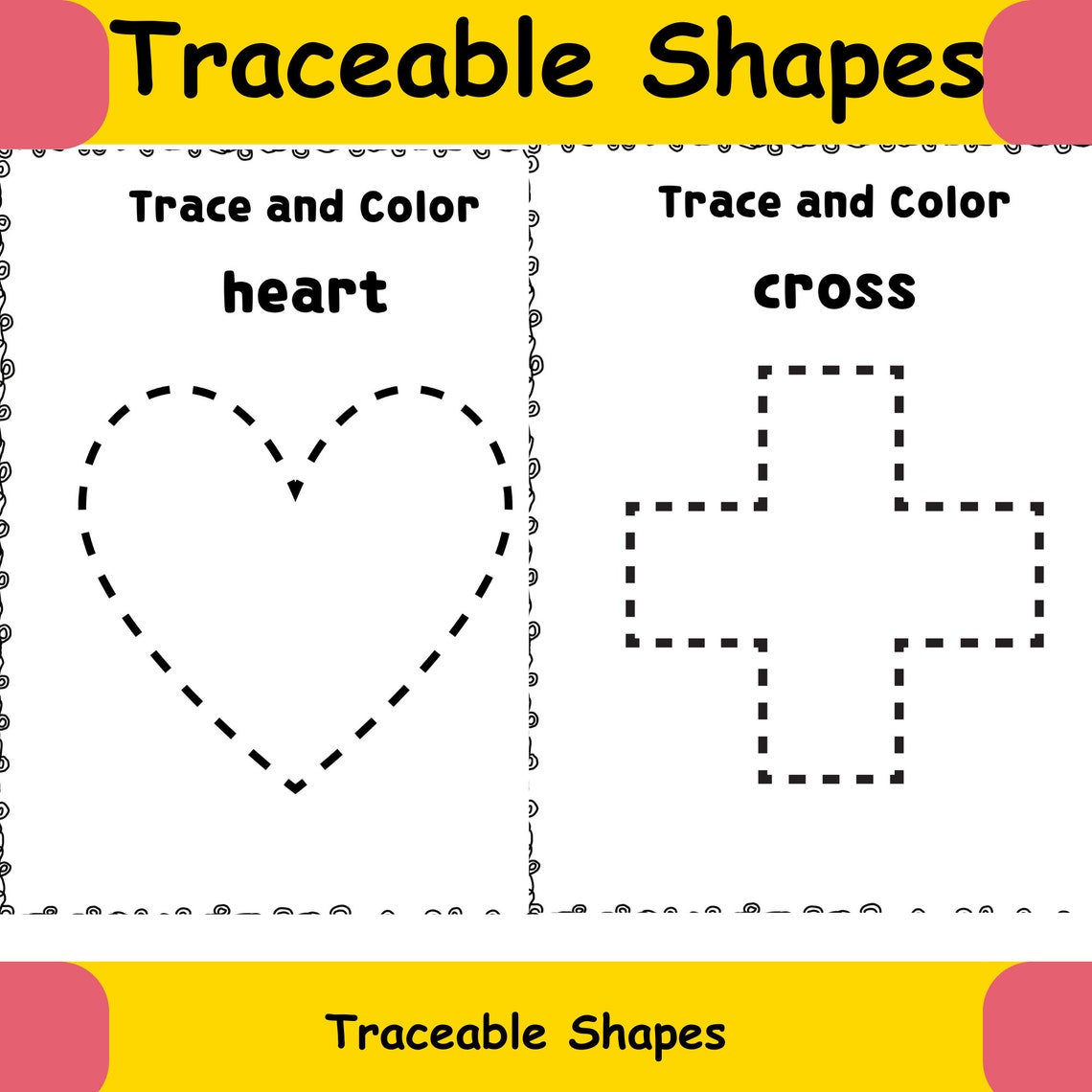 Traceable Shapes Activity Book for Preschoolers | Fine Motor Skills ...