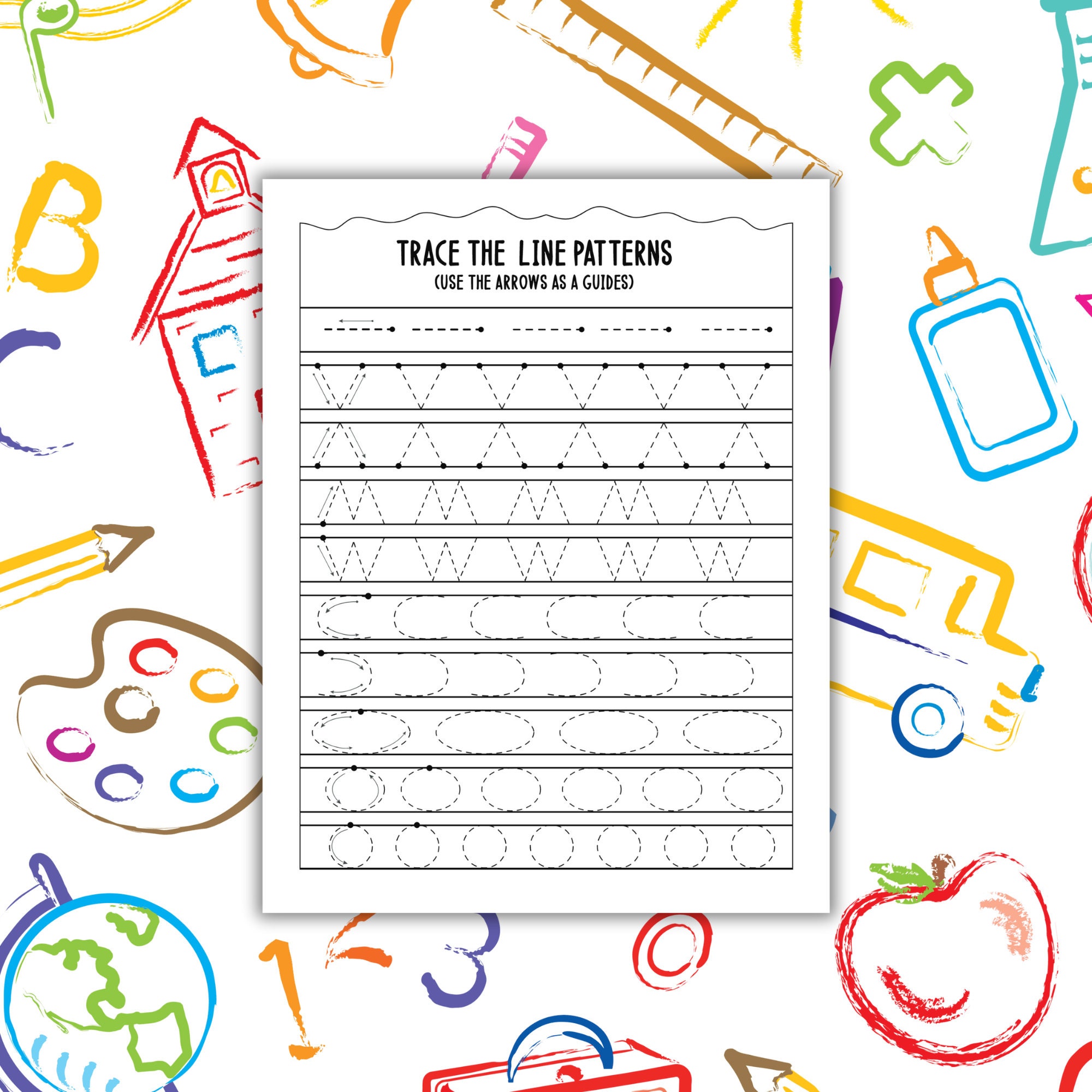 Traceable Patterns Bundle: 5-page Activity Set for Creative Learning ...