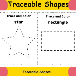 Traceable Shapes Activity Book for Preschoolers | Fine Motor Skills ...