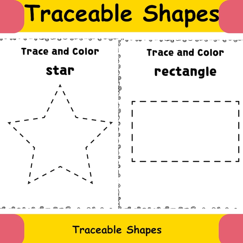 Traceable Shapes Activity Book for Preschoolers | Fine Motor Skills ...