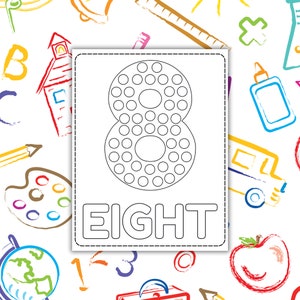 Printable Dot Maker Activity Coloring Page Worksheet | Numbers 0 - 10 ...