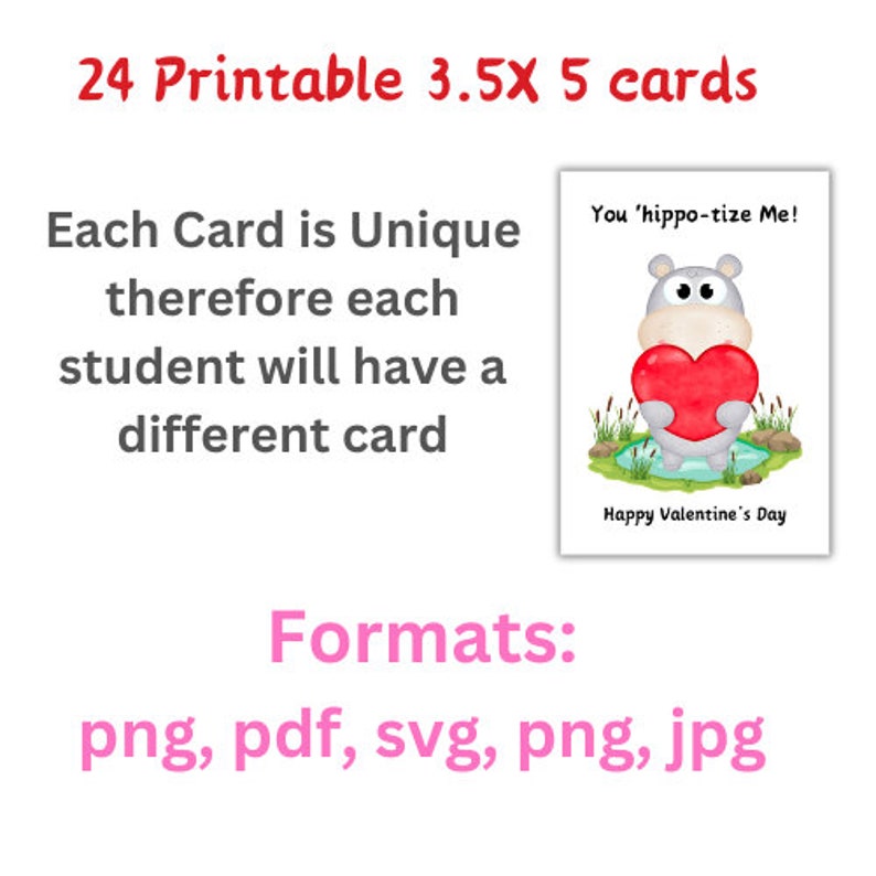 24 Printable Valentine's Day Cards for Kids | Classroom Valentine's Day ...