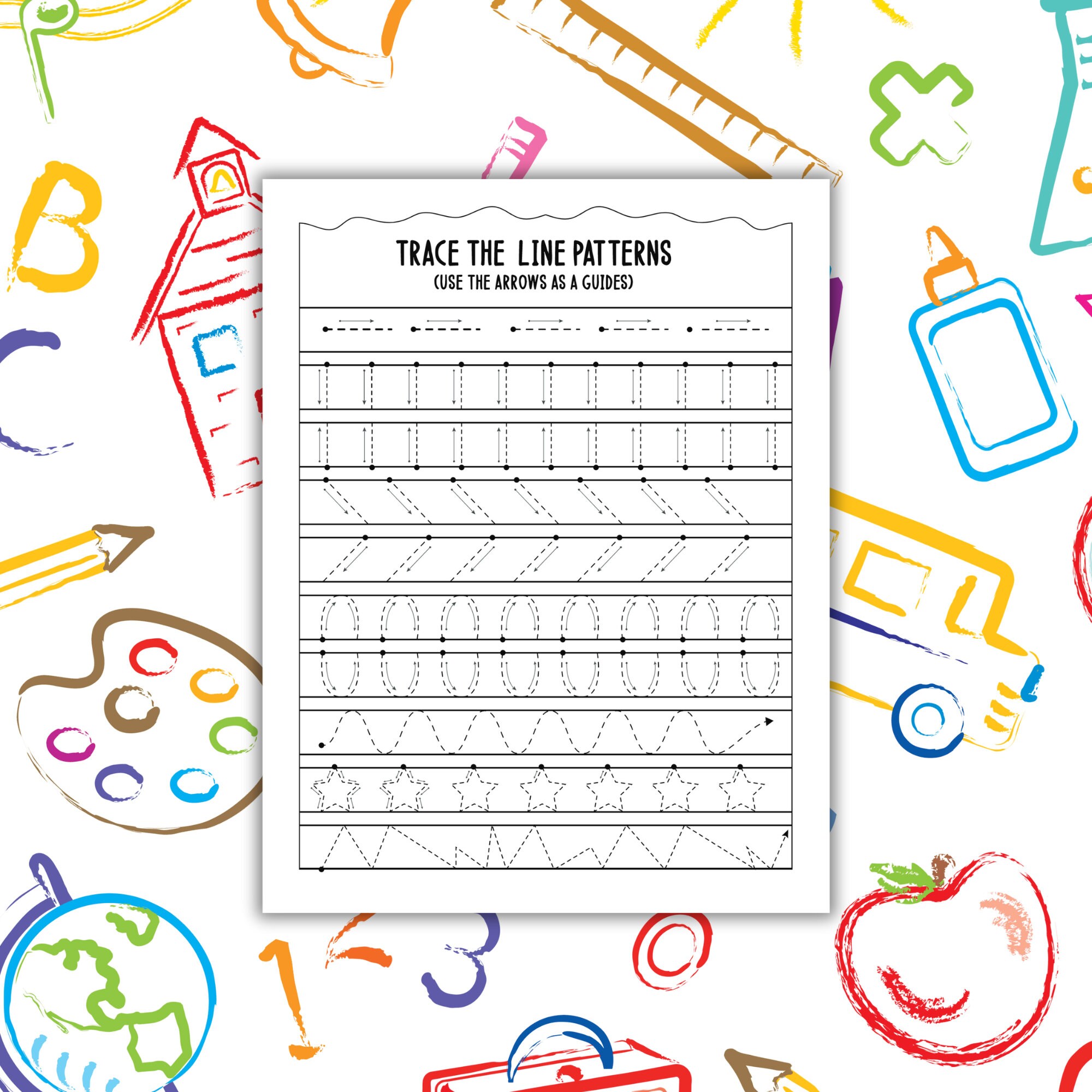 Traceable Patterns Bundle: 5-page Activity Set for Creative Learning ...