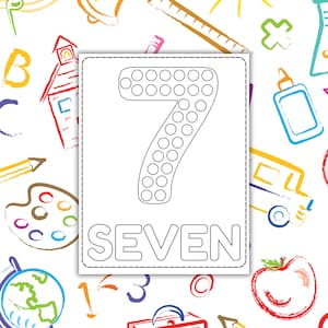 Printable Dot Maker Activity Coloring Page Worksheet | Numbers 0 - 10 ...
