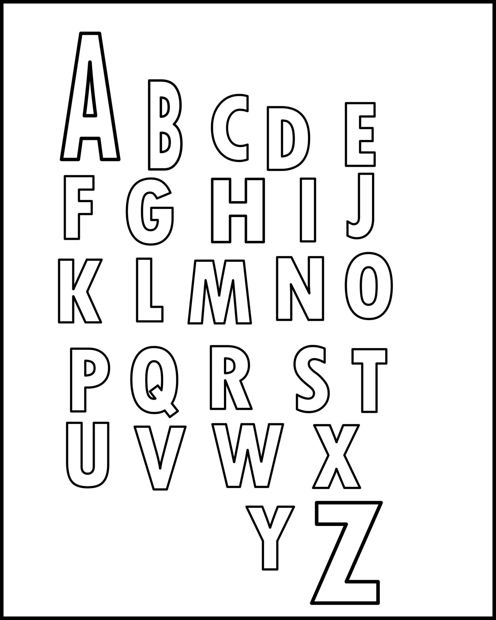 ABC Capital Letters Pdf Full Alphabet & Individual Letters Total 27 ...