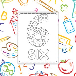 Printable Dot Maker Activity Coloring Page Worksheet | Numbers 0 - 10 ...