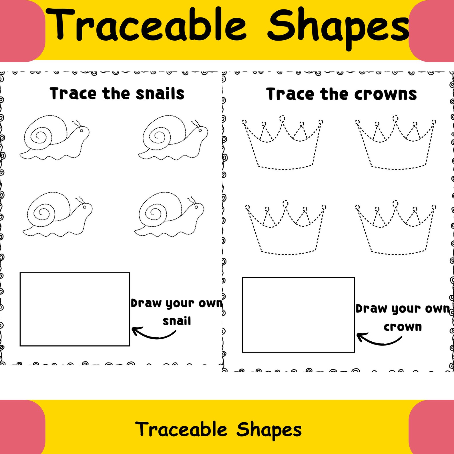 Traceable Shapes Activity Book for Preschoolers | Fine Motor Skills ...