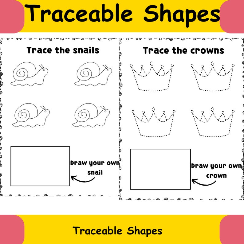 Traceable Shapes Activity Book for Preschoolers | Fine Motor Skills ...