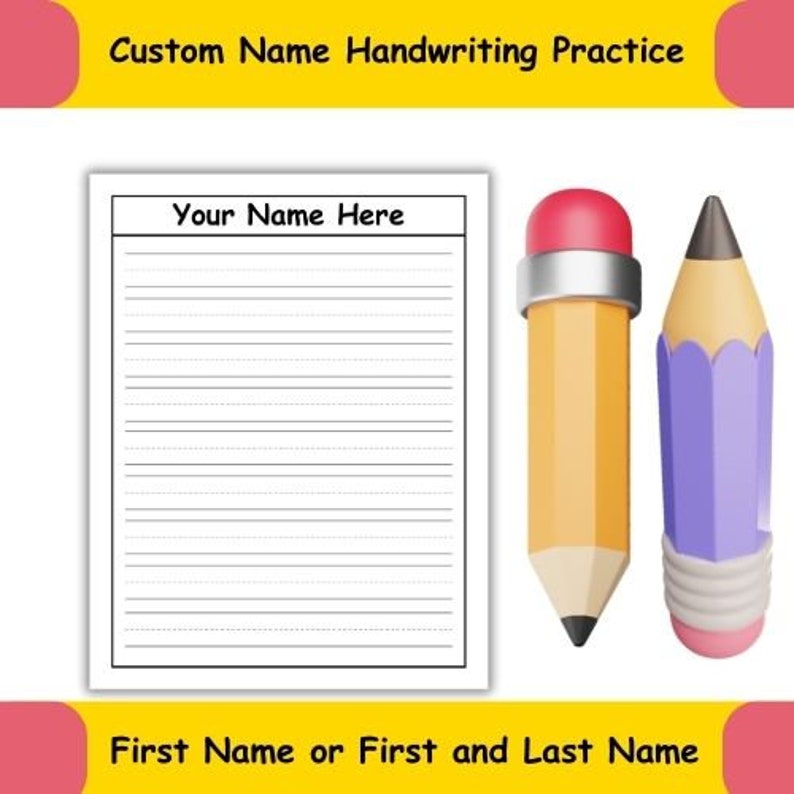 Traceable Name | Custom Name Handwriting Practice Sheet | Name Tracing ...