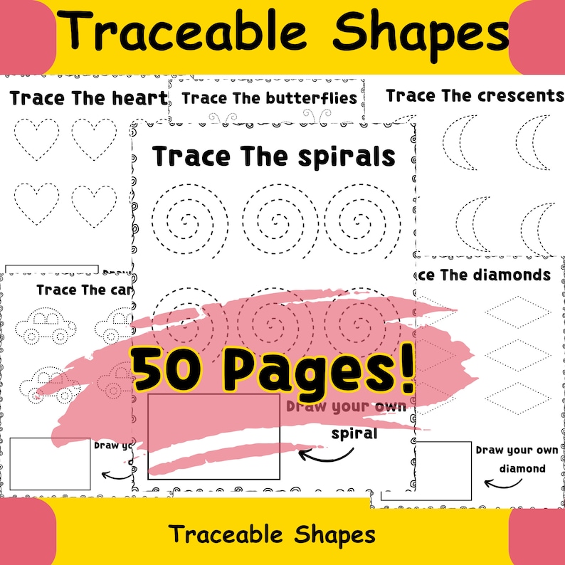 Traceable Shapes Activity Book for Preschoolers | Fine Motor Skills ...