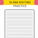 Blank Tracing Handwriting Practice Writing Worksheet | Blank ...