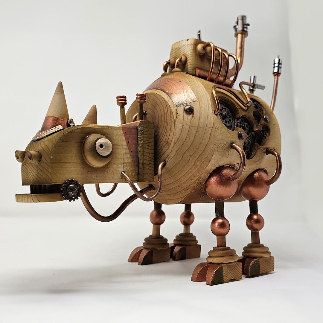 Handmade Wooden ROBOT - Etsy