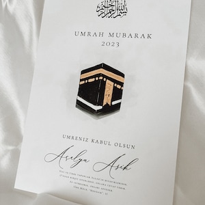 Umre Hatirasi / Umrah Mubarek Poster A5 - Etsy