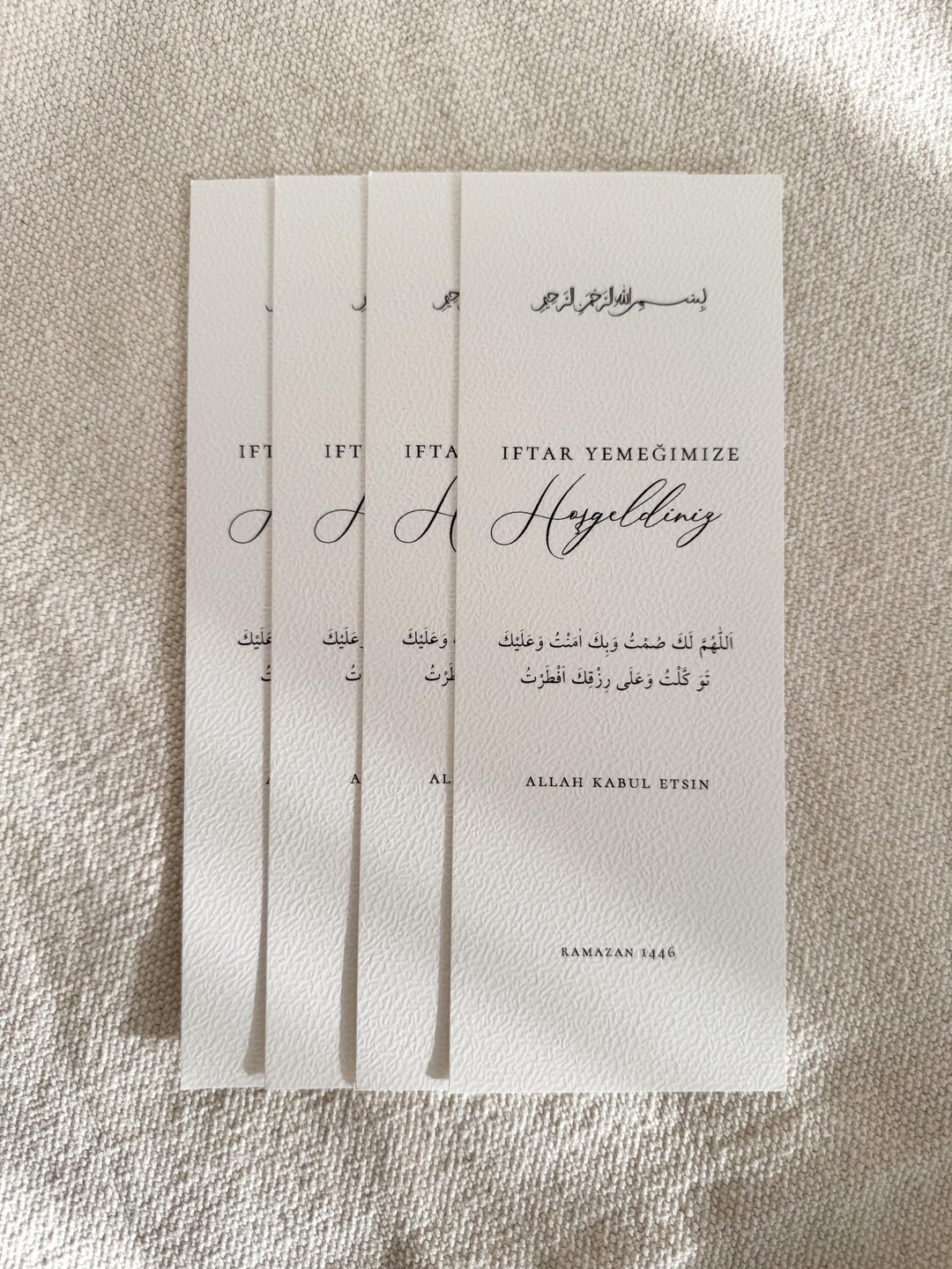 Set of 6 Ramadan Place Cards | 6li Set Ramazan Card - Etsy