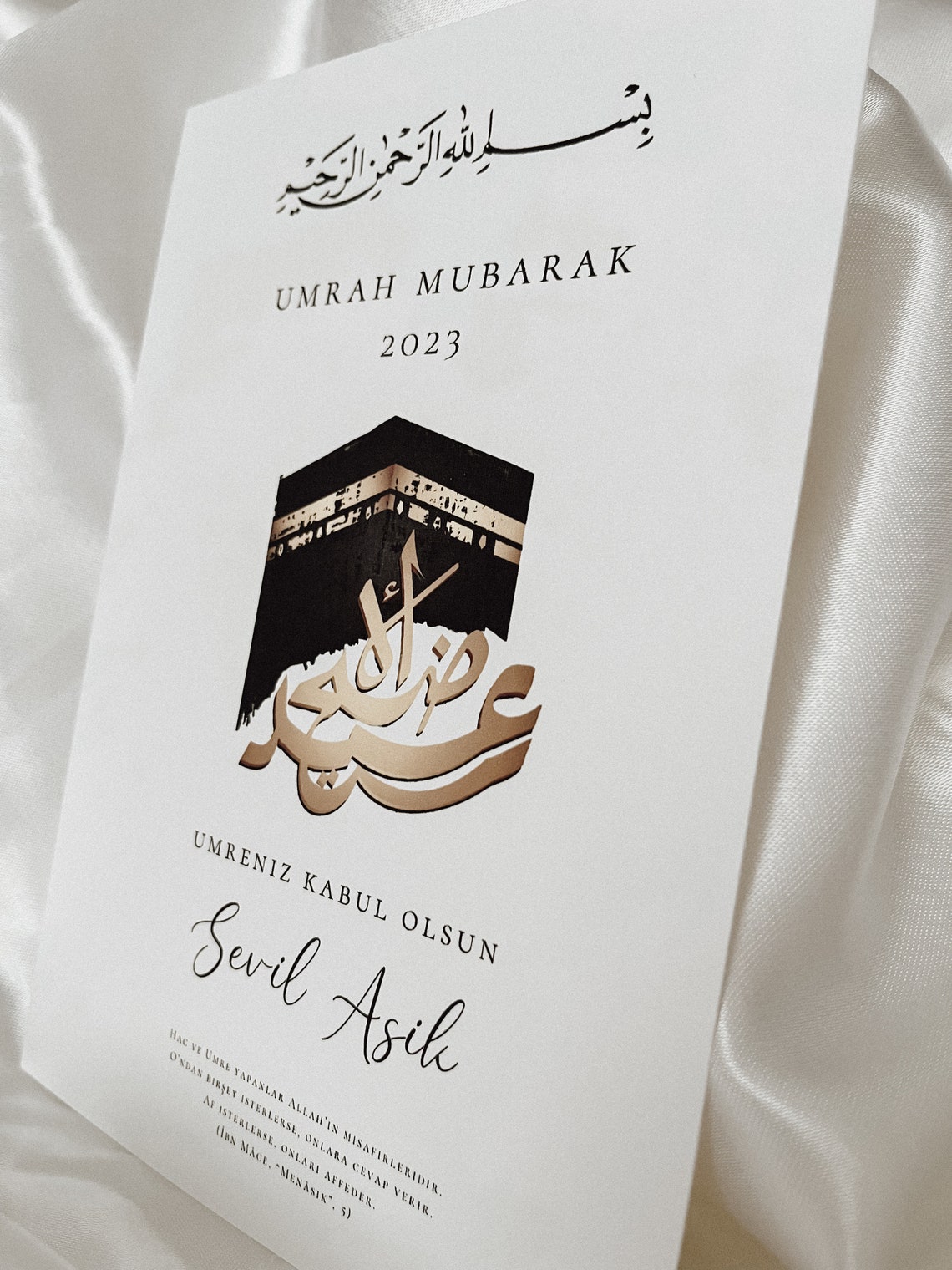 Umre Hatirasi / Umrah Mubarek Poster A5 - Etsy