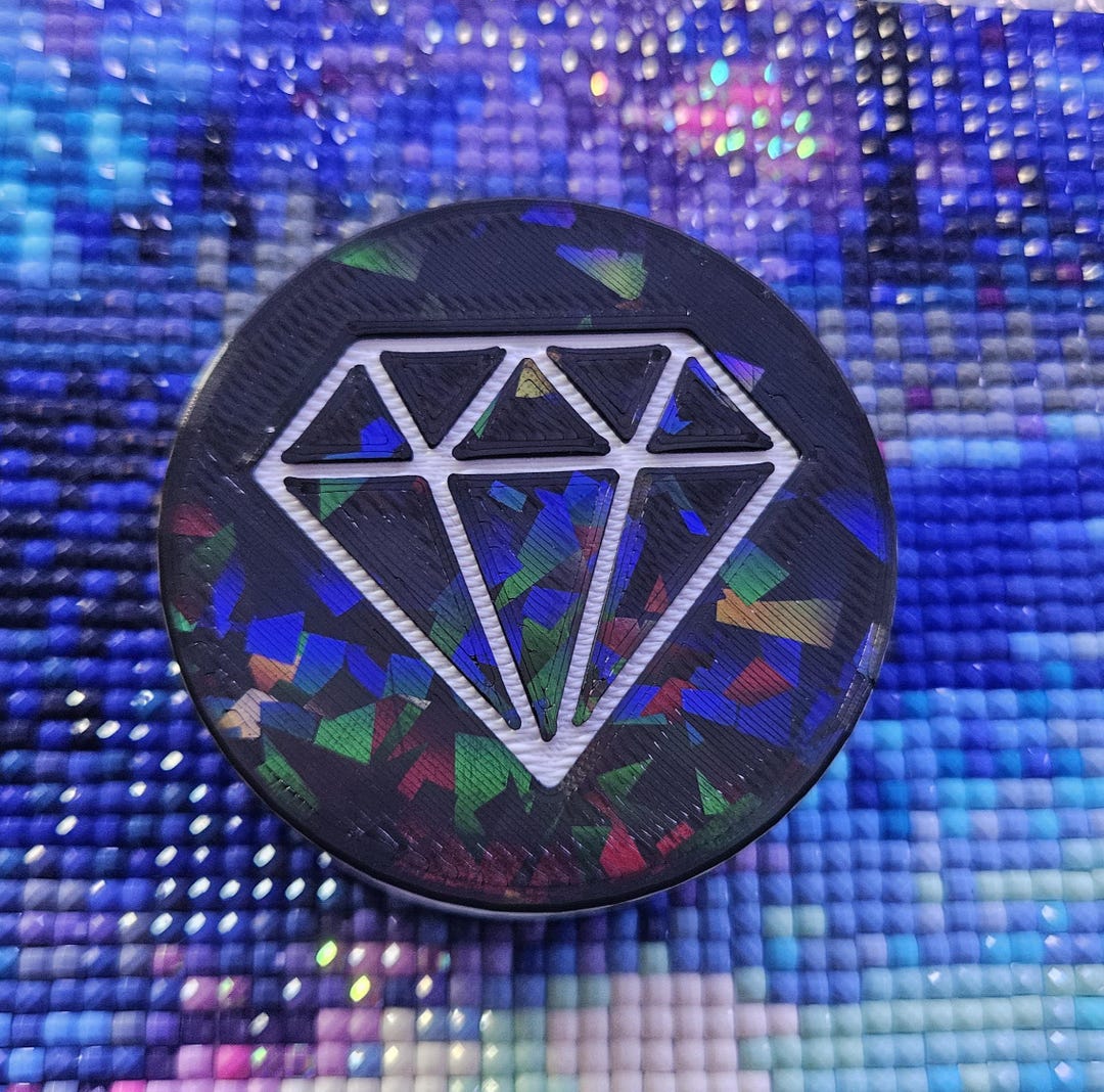 3D Printed Diamond Painting Wax Container: Holographic Rhinestone Tack ...