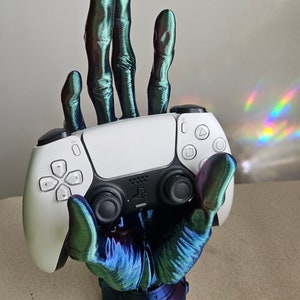 Alien Hand Controller Stand 6 Fingered Holder in Outer Space Print, 3D ...