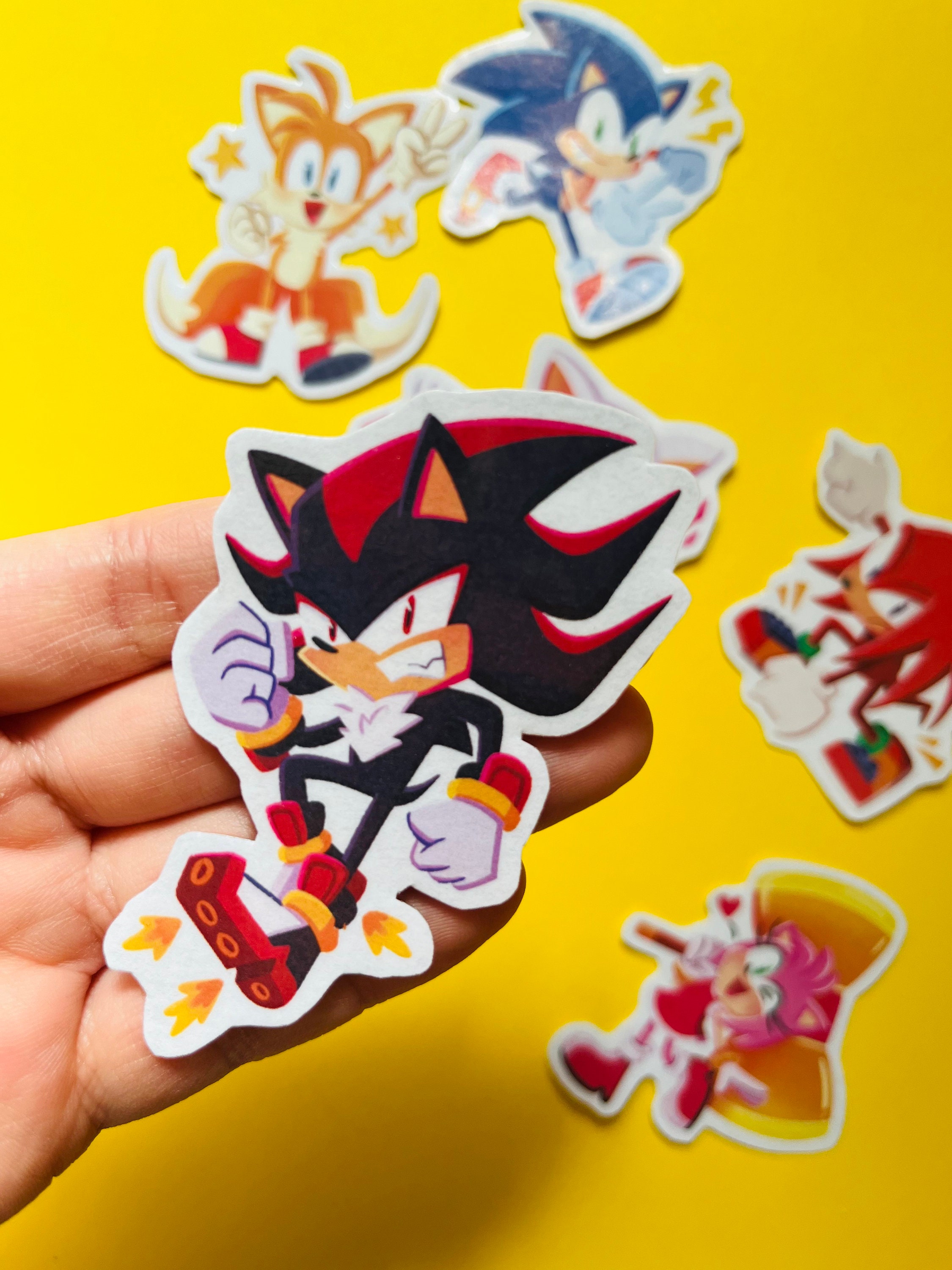Sonic Stickers Tails, Amy, Knuckles, Shadow, Rouge - Etsy