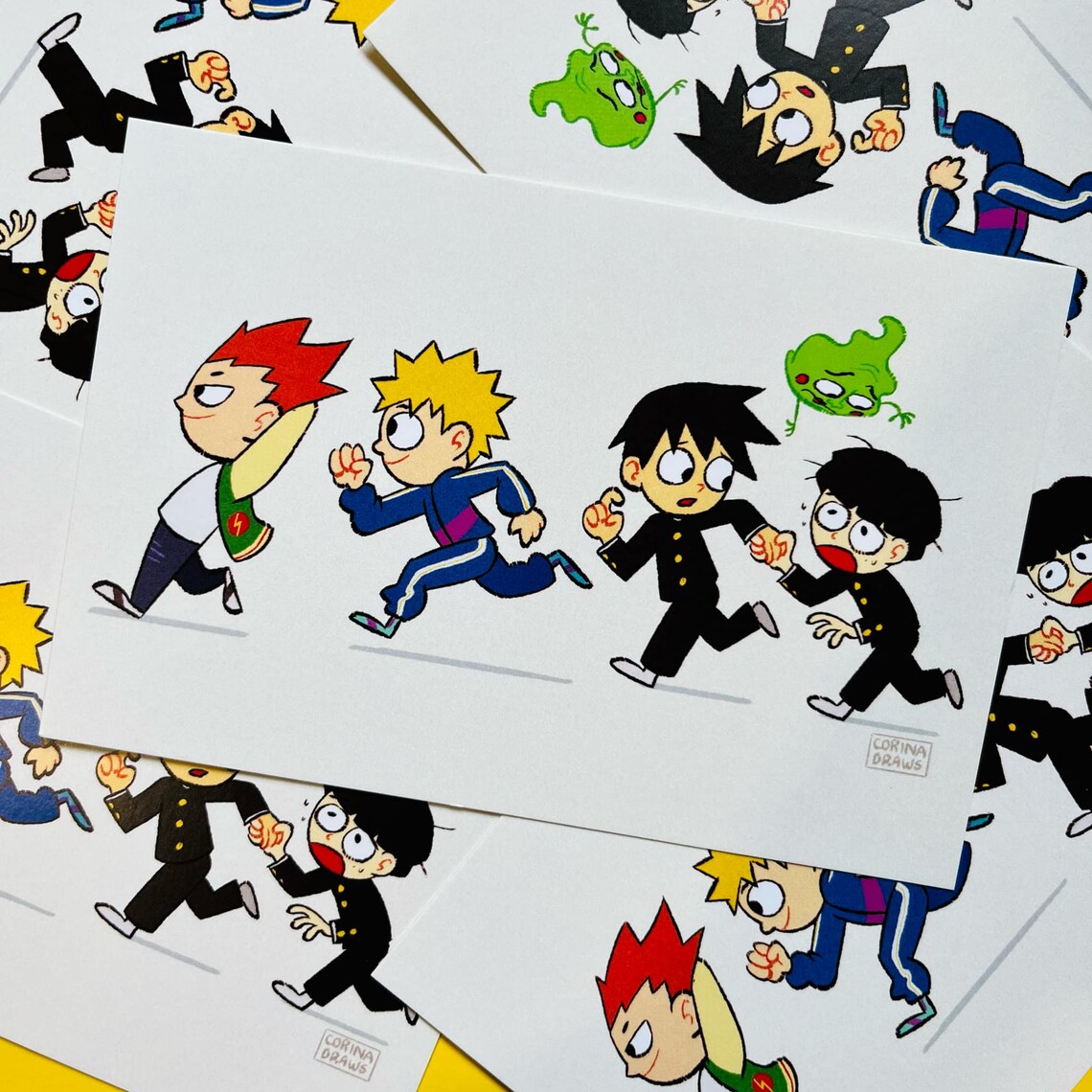 Psychic Psycho 100 Kids Mob, Ritsu, Teru, Sho - Etsy
