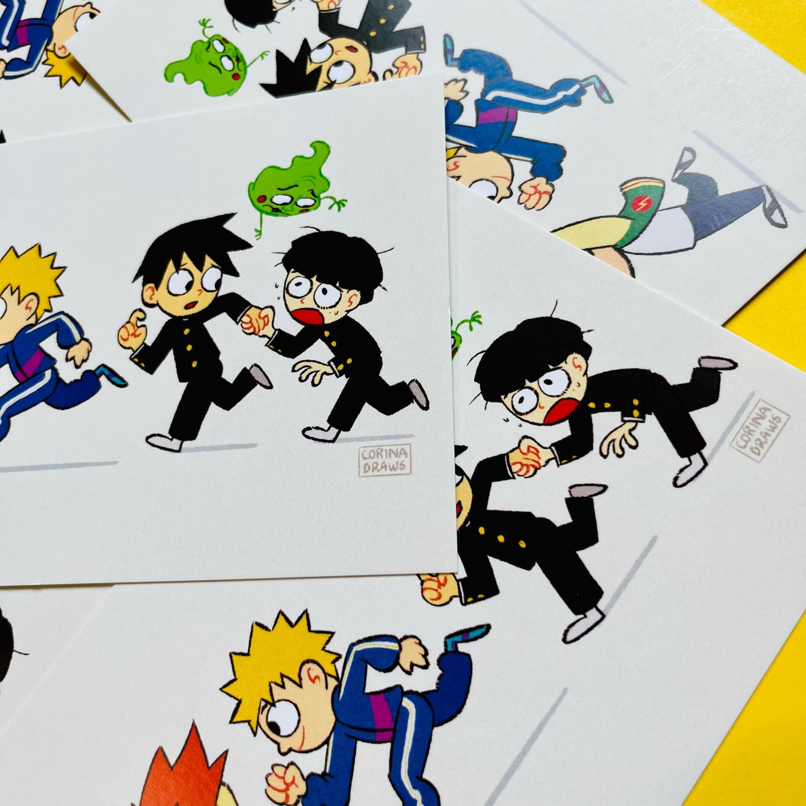 Psychic Psycho 100 Kids Mob, Ritsu, Teru, Sho - Etsy