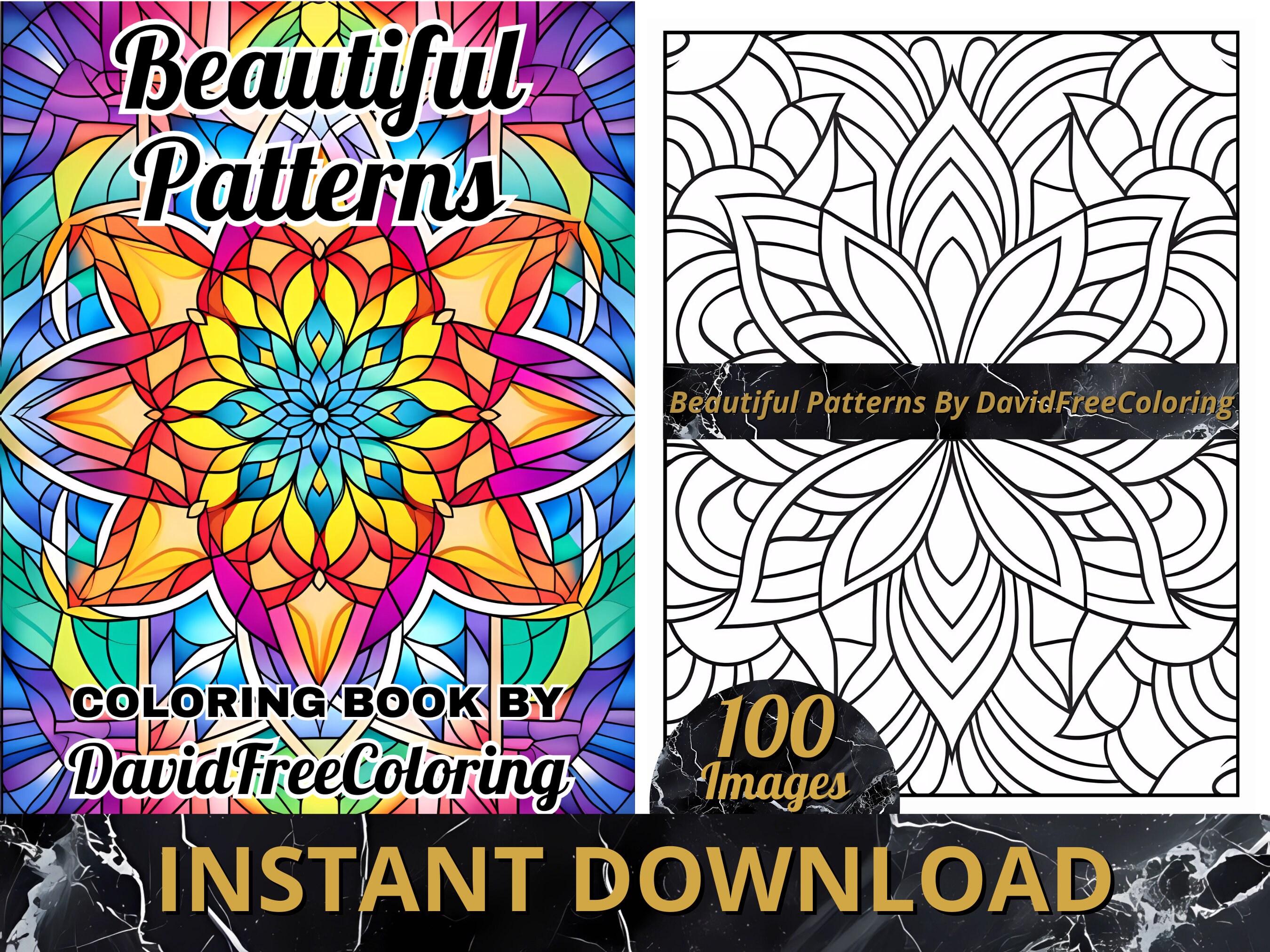 100 Beautiful Pattern Coloring Book Patterns Images for Adult Coloring ...