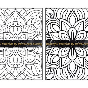 100 Beautiful Pattern Coloring Book Patterns Images for Adult Coloring ...