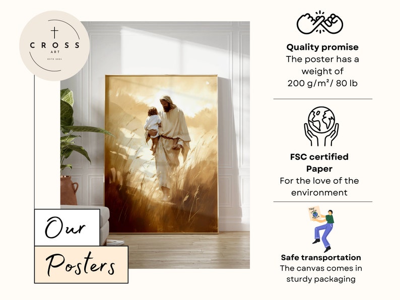 Christian Wall Art, Jesus Poster Artwork, New Testament,child of ...