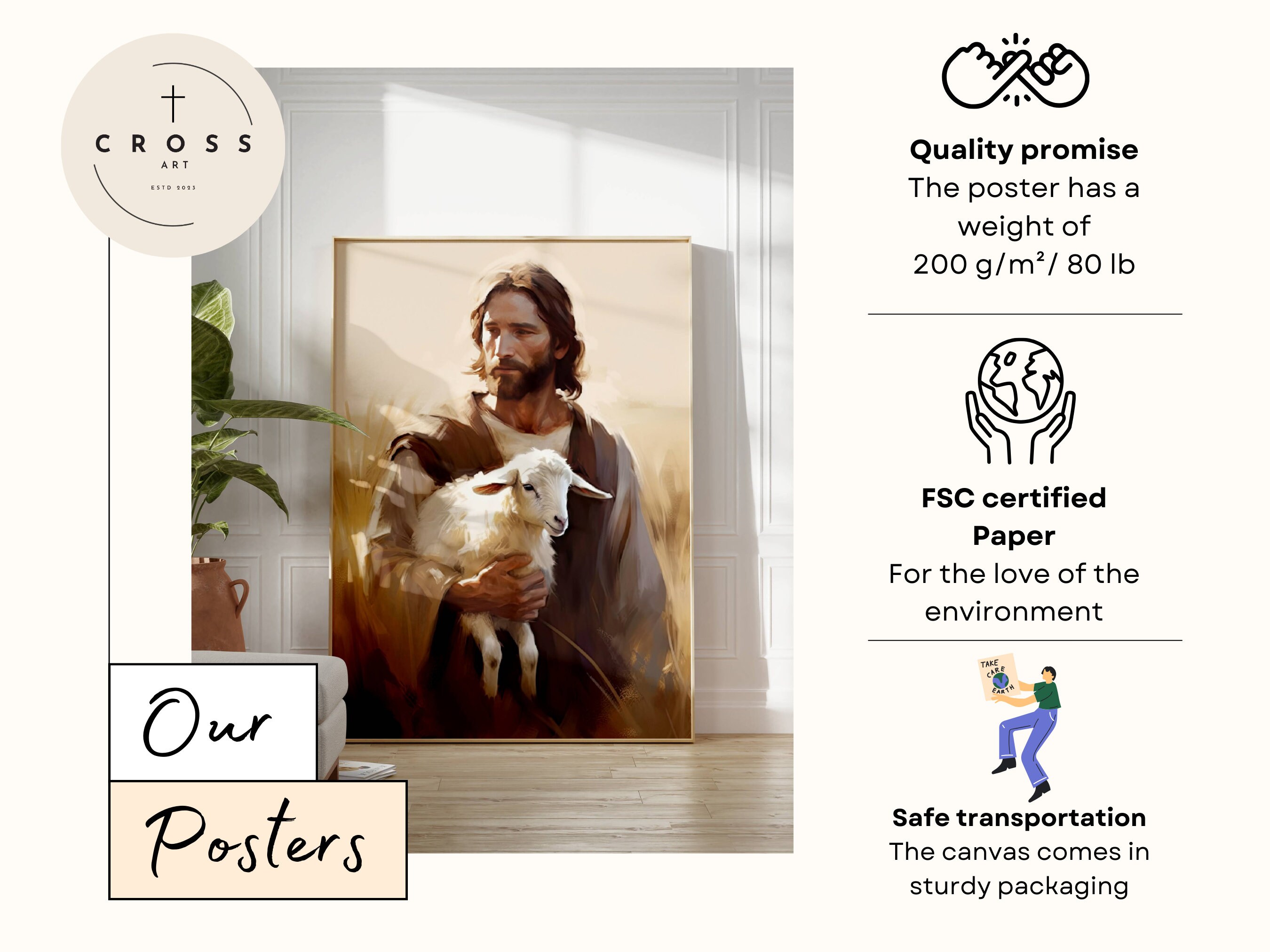 Christian Wall Art, Jesus Poster, New Testament, Bible Art Painting ...