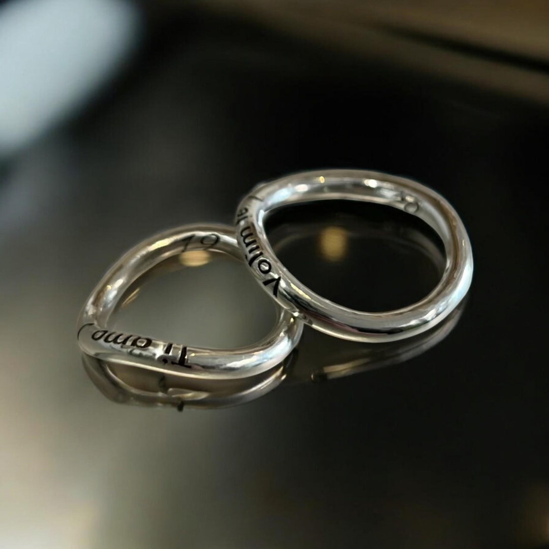Handmade Sterling Silver Promise Ring - Personalized Engraved ...