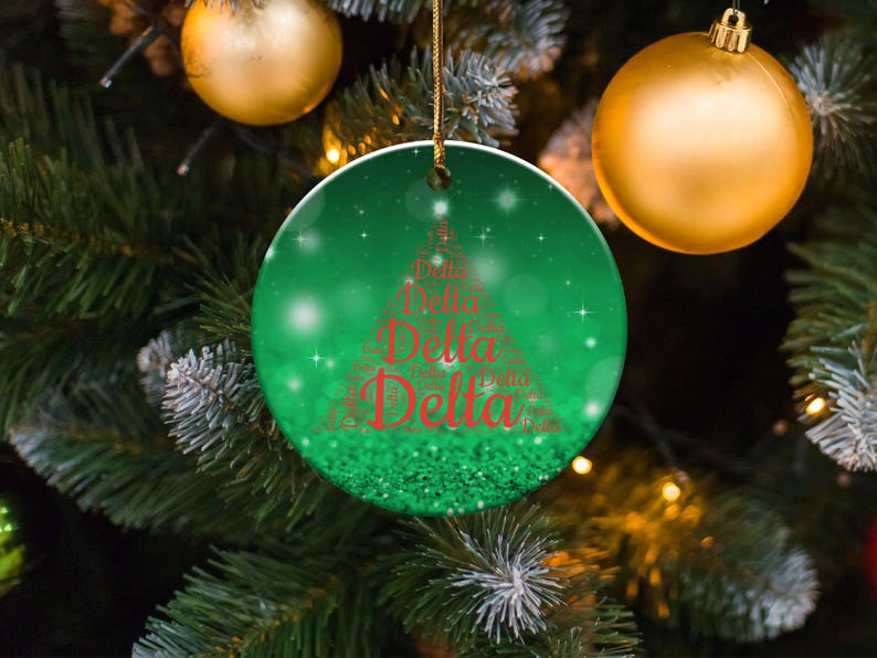 Delta Sigma Theta Sorority Inspired Ornament, DST Shipmas Decor ...