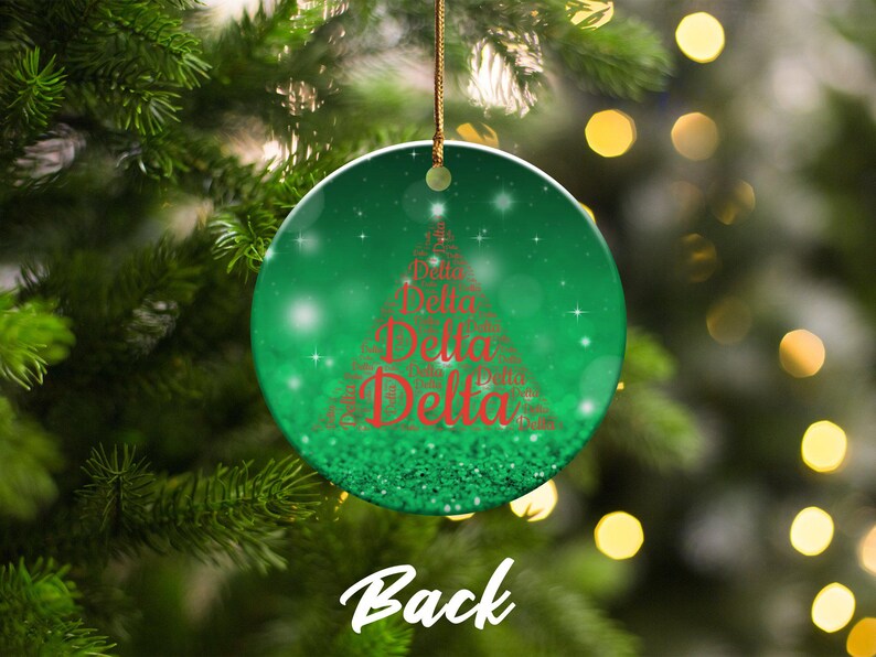 Delta Sigma Theta Sorority Inspired Ornament, DST Shipmas Decor ...