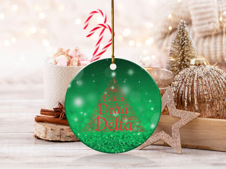 Delta Sigma Theta Sorority Inspired Ornament, DST Shipmas Decor ...