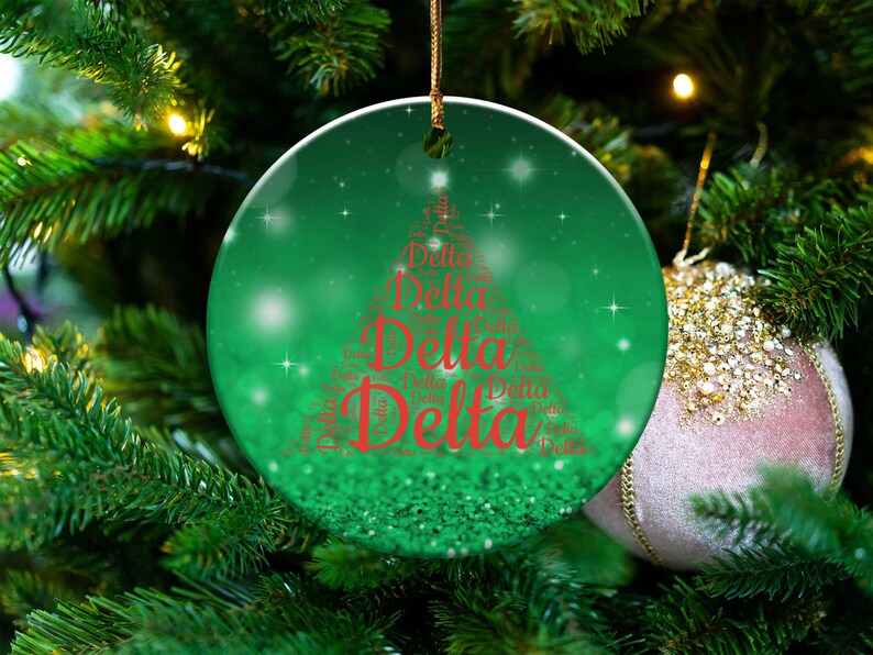 Delta Sigma Theta Sorority Inspired Ornament, DST Shipmas Decor ...