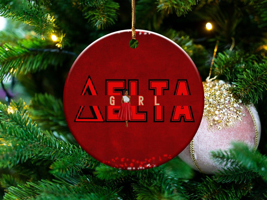 Delta Sigma Theta Sorority Ornament, DST Inspired Christmas Ornament ...