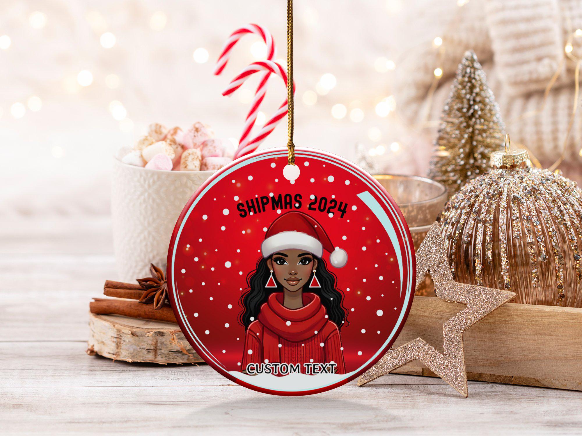 Delta Sigma Theta Sorority Snow Globe Ornaments, DST Inspired Holiday ...