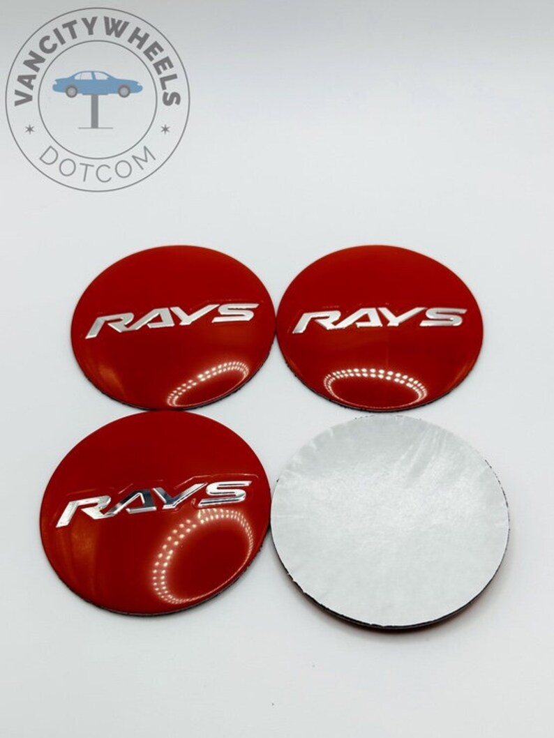 4PCS 56mm RAYS Stickers Emblems: Unleash the Exquisite Potential of ...