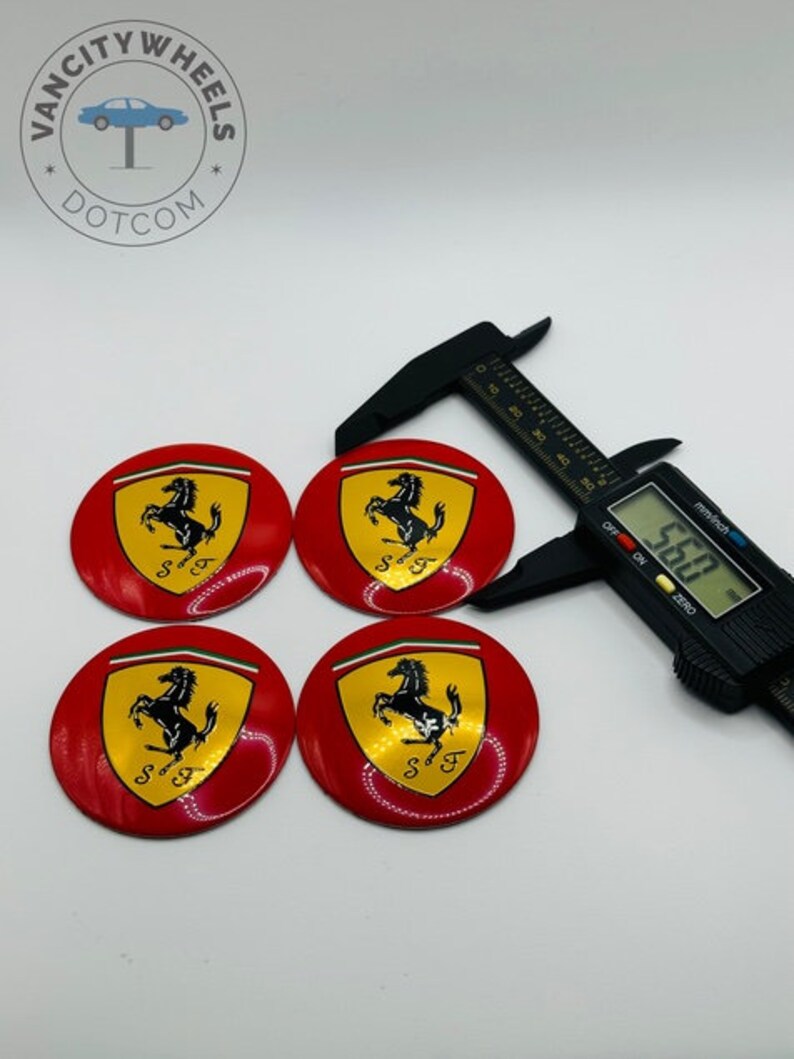 4PCS 56mm Ferrari Stickers Emblems: Unleash the Exquisite Potential of ...