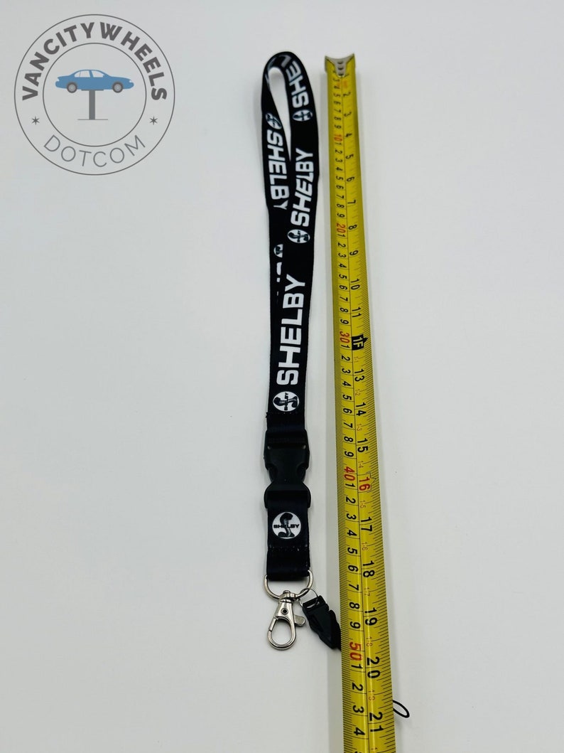 Shelby Logo Emblem Nameplate, Black Shelby Lanyard for Keys ID Card ...