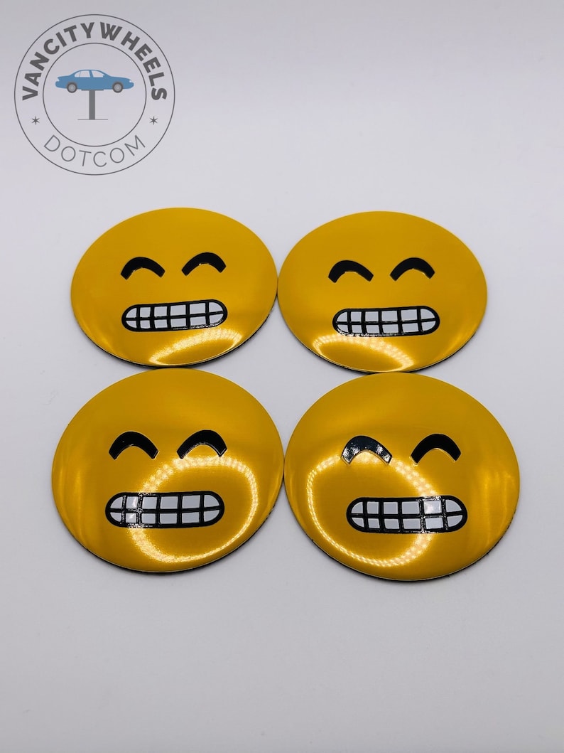 4PCS 56mm Emoji Wheel Stickers Emblems: Unleash the Exquisite Potential ...