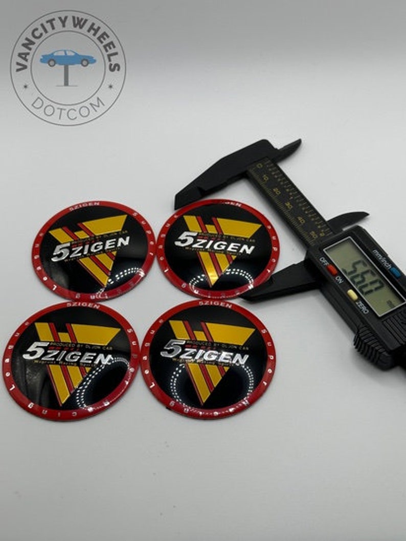 4PCS 56mm 5zigen Wheels Stickers Emblems: Unleash the Exquisite ...