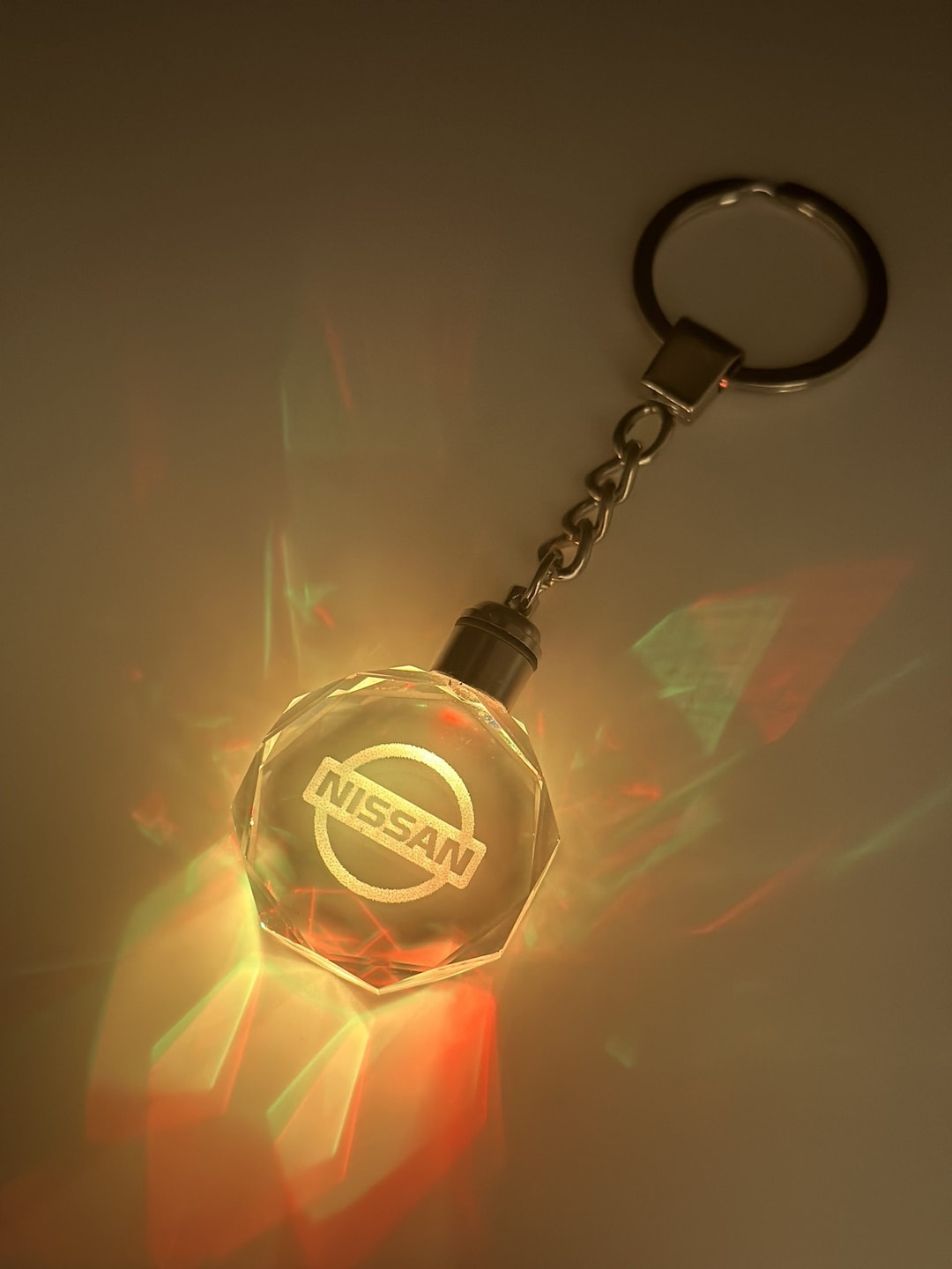Nissan LED Crystal Light Cute Keychain Gift for Car Lovers, Crystal LED ...