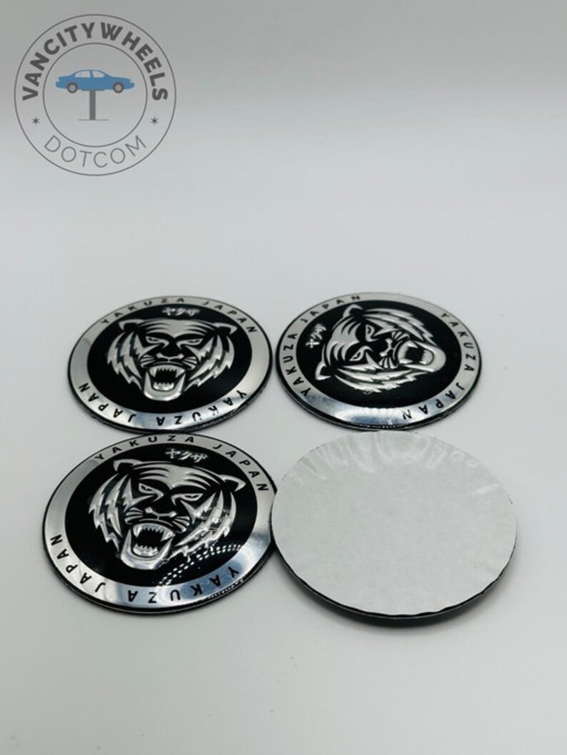 4PCS 56mm Yakuza Stickers Emblems: Unleash the Exquisite Potential of ...