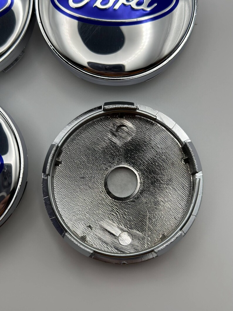 Ford Center Wheel Caps 60mm Set of 4 Chrome Silver - Etsy