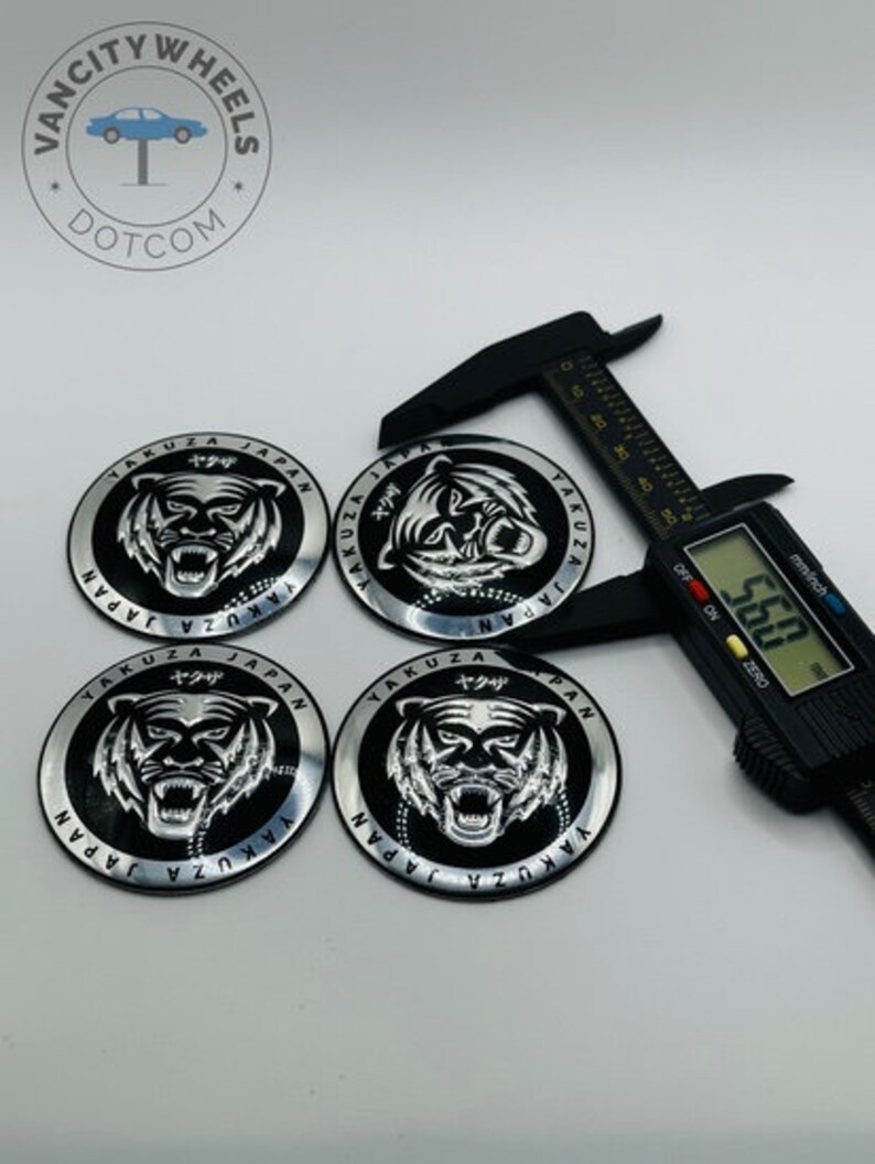4PCS 56mm Yakuza Stickers Emblems: Unleash the Exquisite Potential of ...