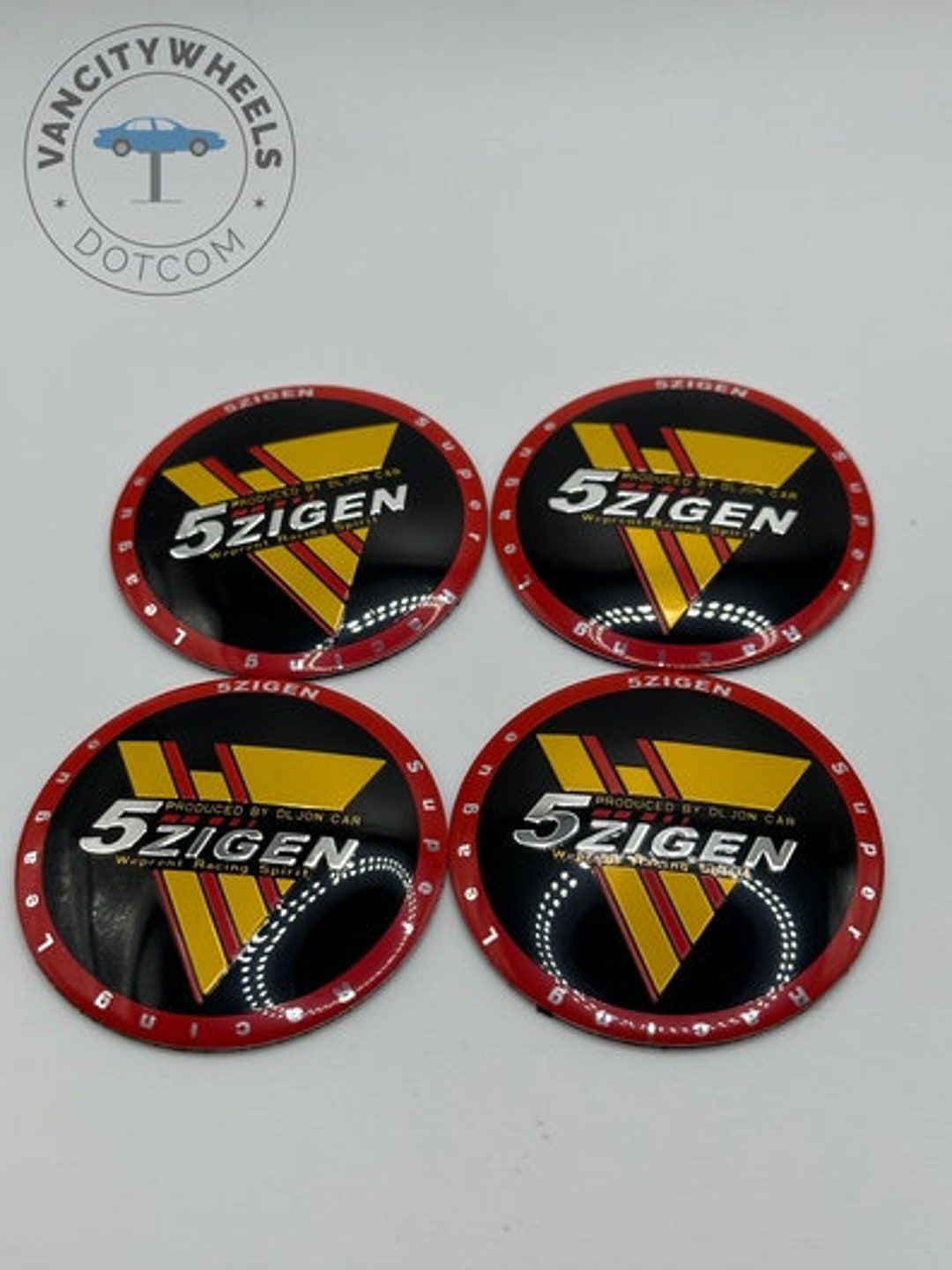 4PCS 56mm 5zigen Wheels Stickers Emblems: Unleash the Exquisite ...